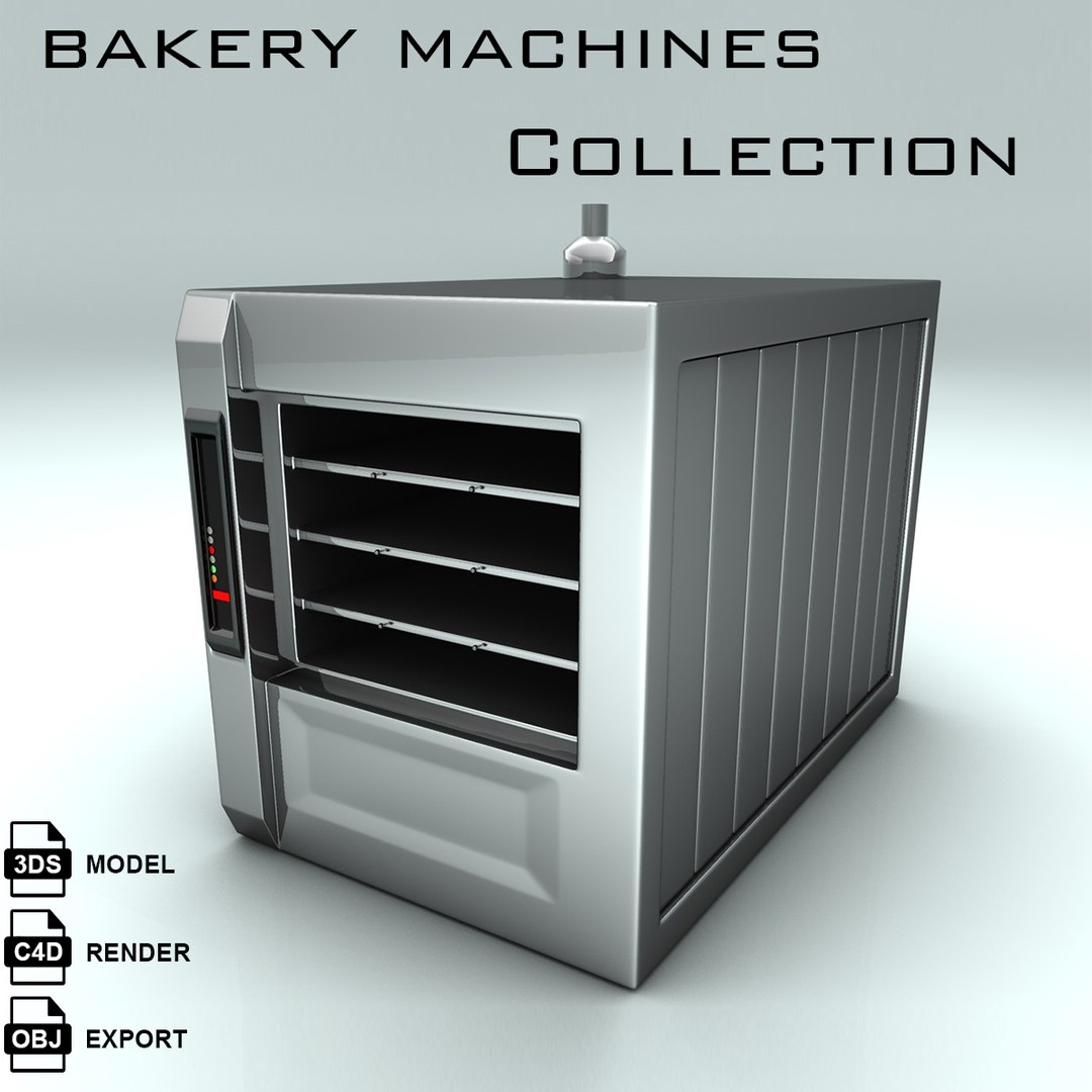 3d Bakery Machine Bake Model