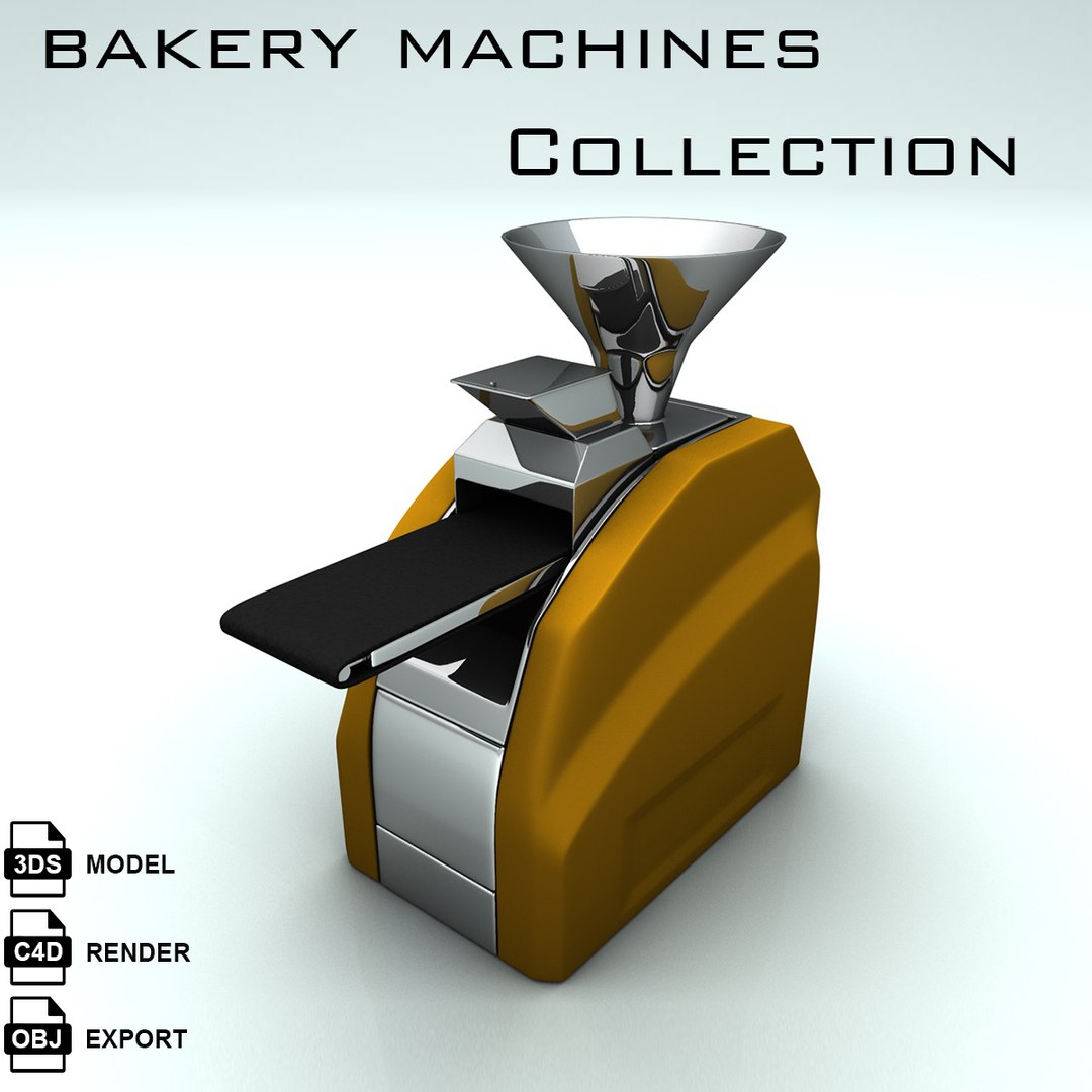 3d Bakery Machine Bake Model
