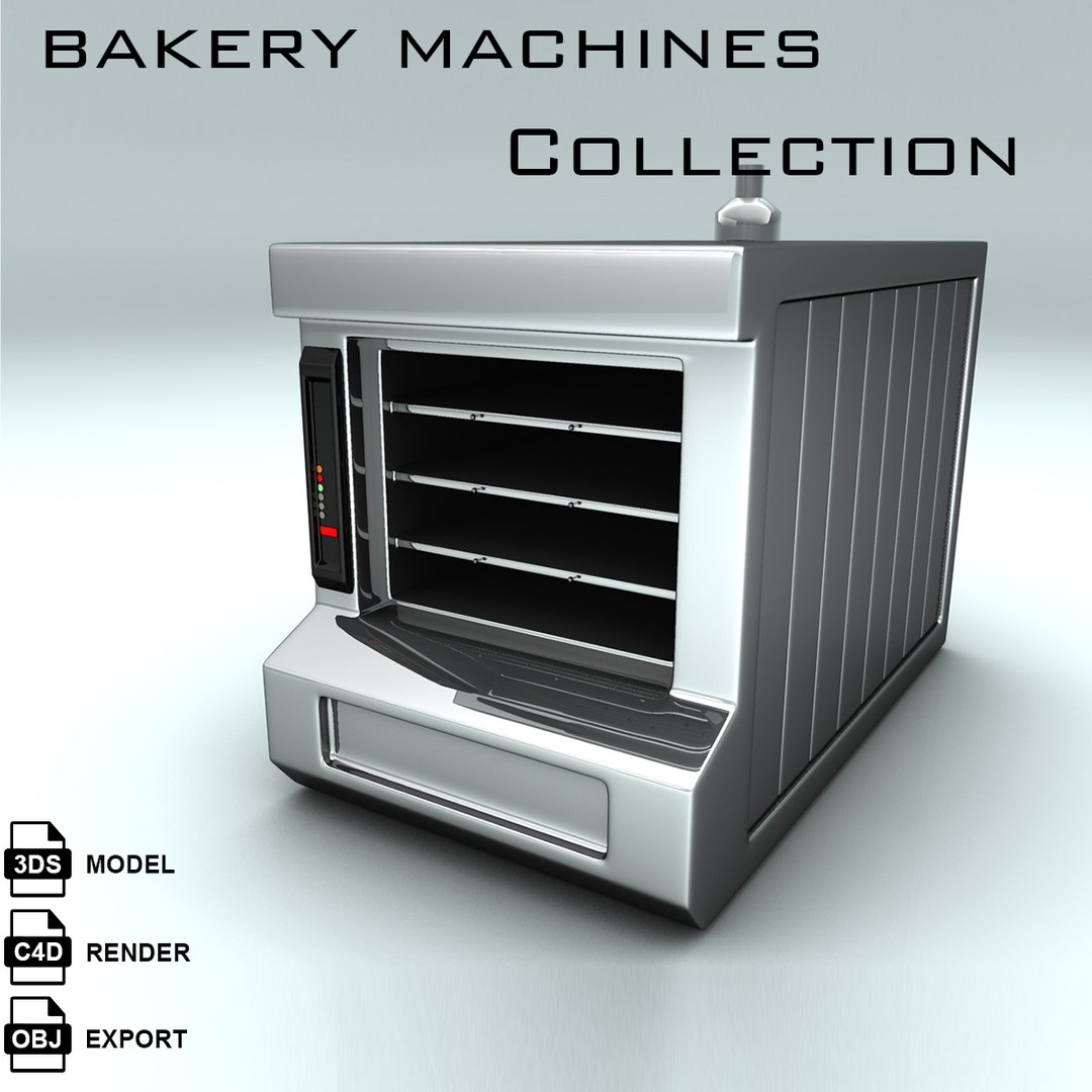 3d Bakery Machine Bake Model