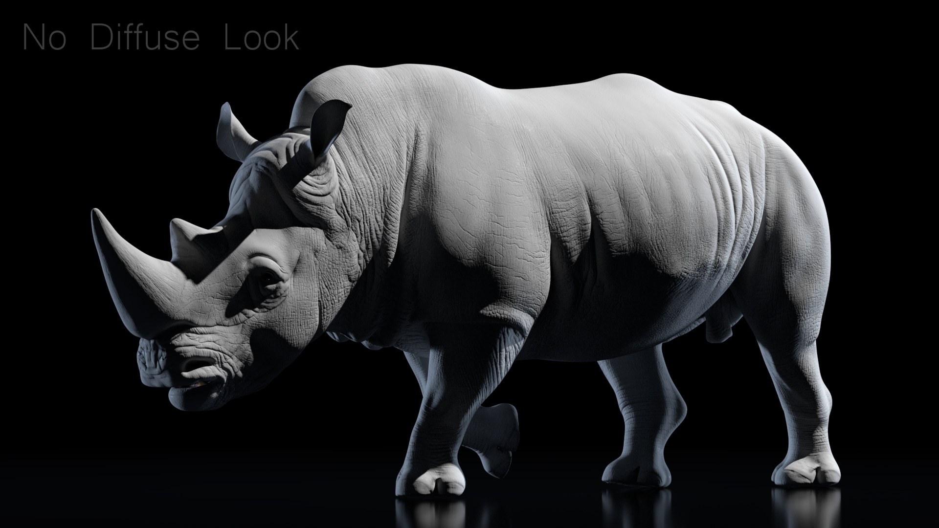 Big White Rhino Rigged 3D Model - TurboSquid 1737350