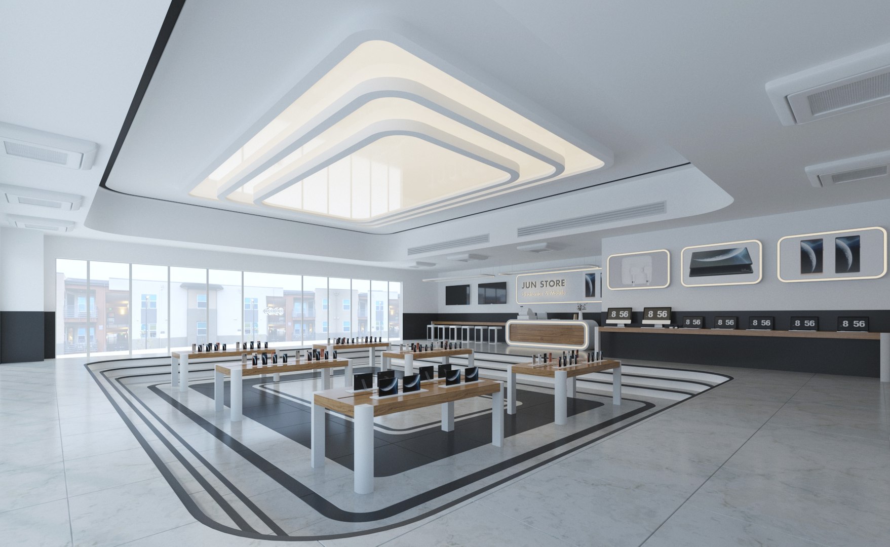 Modern Tech Store Interior 3D Model - TurboSquid 2332414