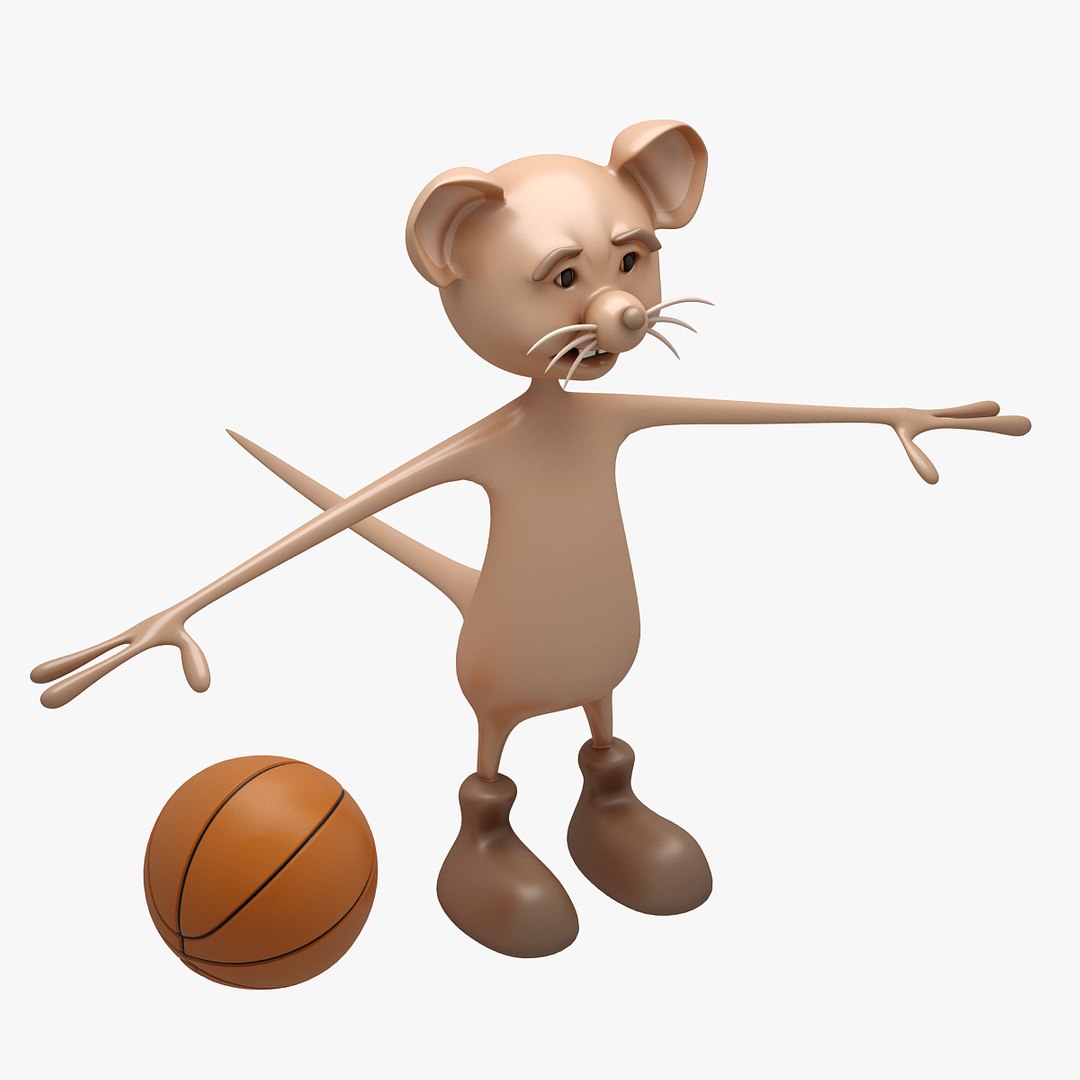 Cartoon Mouse 3d Model
