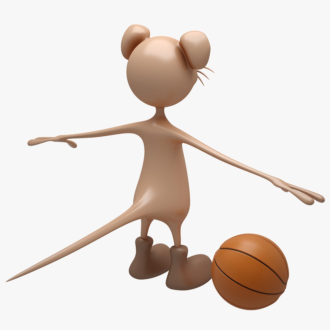Cartoon Mouse 3d Model