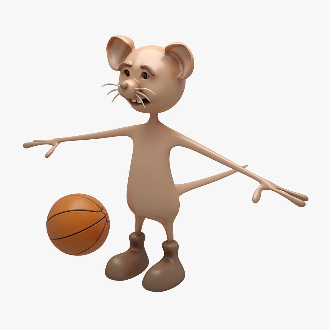 Cartoon Mouse 3d Model