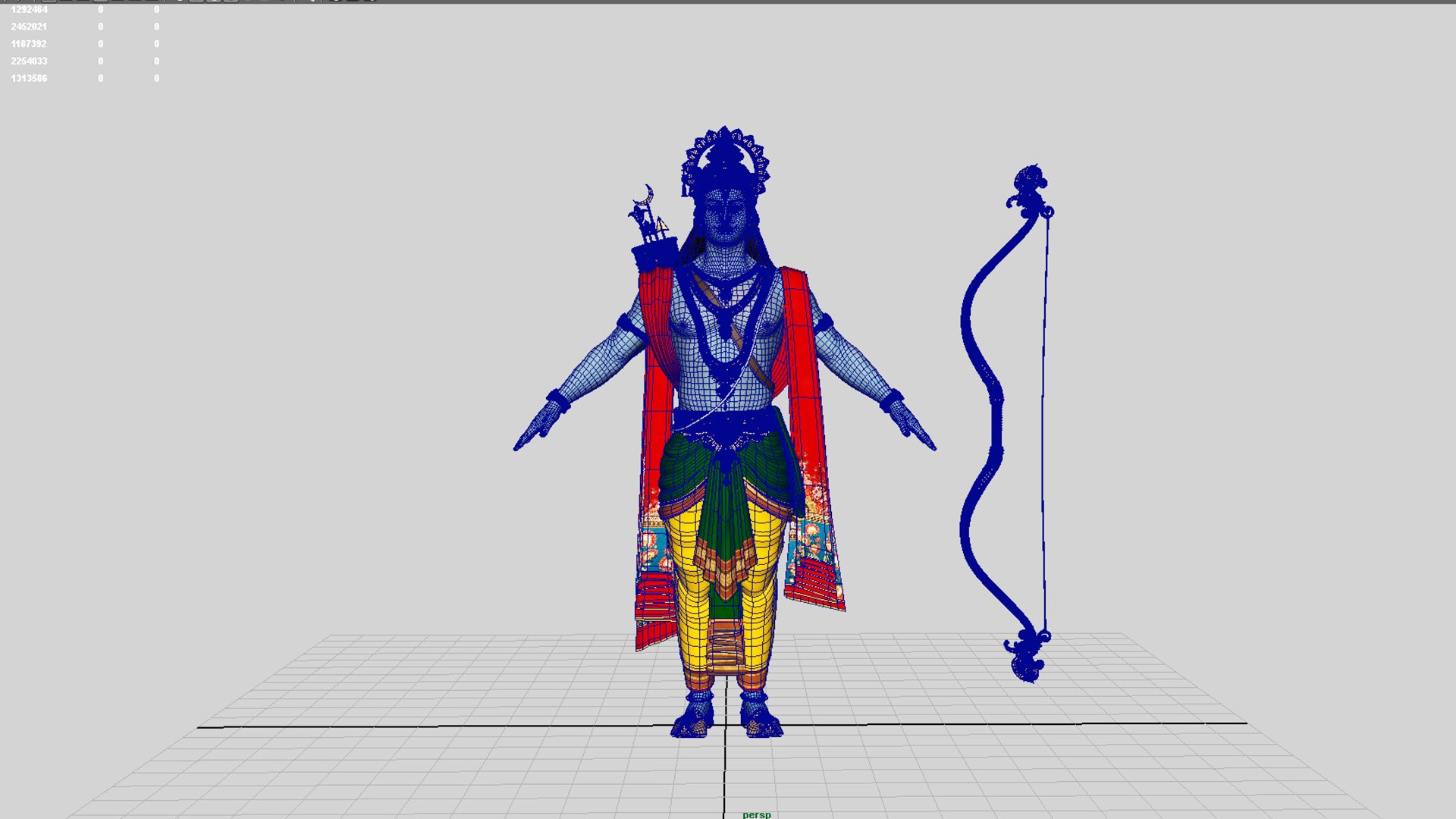 Lord Ram T Pose 3D Model - TurboSquid 2301955