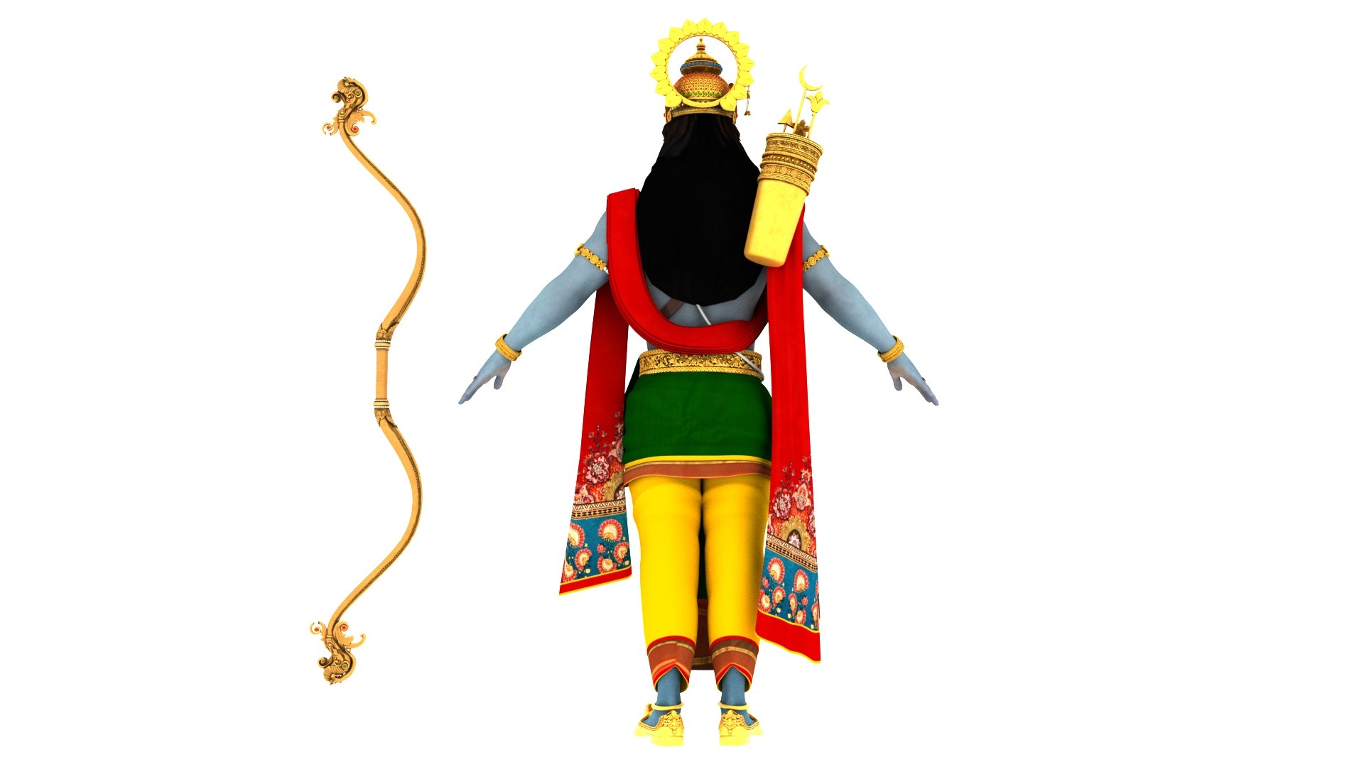 Lord Ram T Pose 3D Model - TurboSquid 2301955