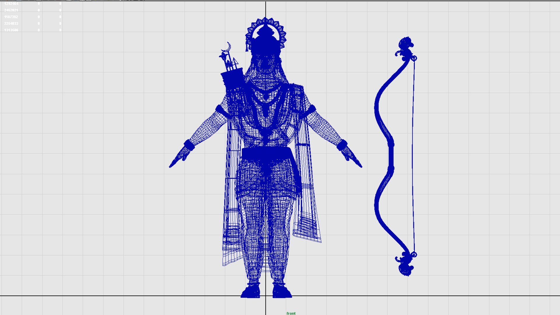 Lord Ram T Pose 3D Model - TurboSquid 2301955