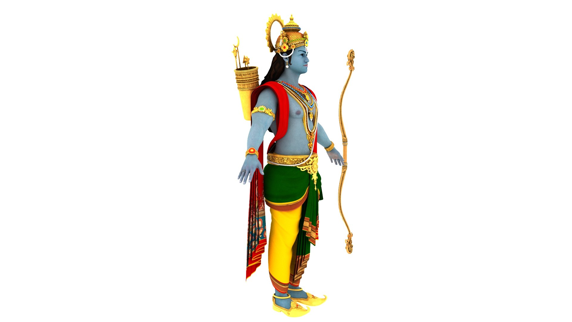 Lord Ram T Pose 3D Model - TurboSquid 2301955