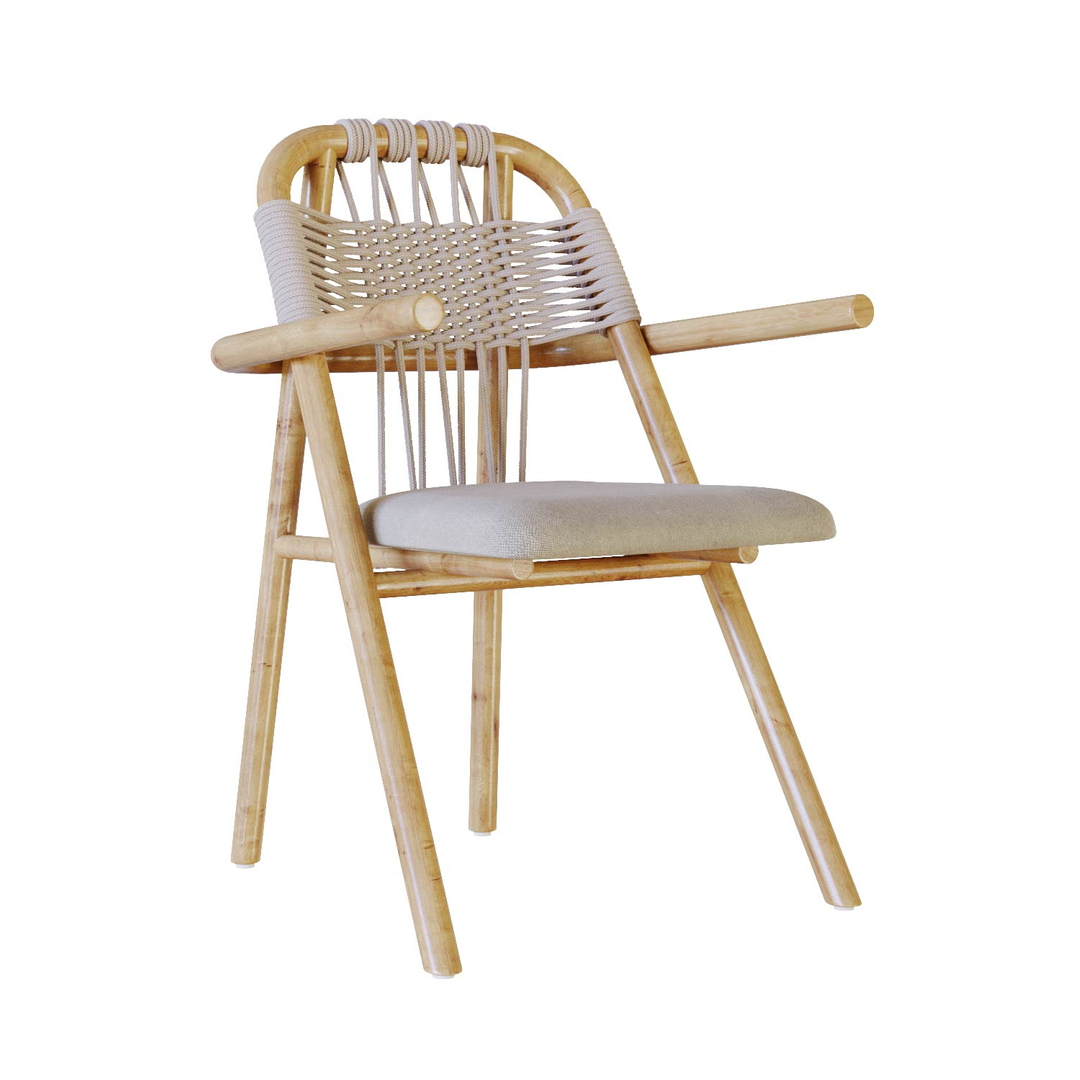 Seat wood frame 3D model - TurboSquid 1400595