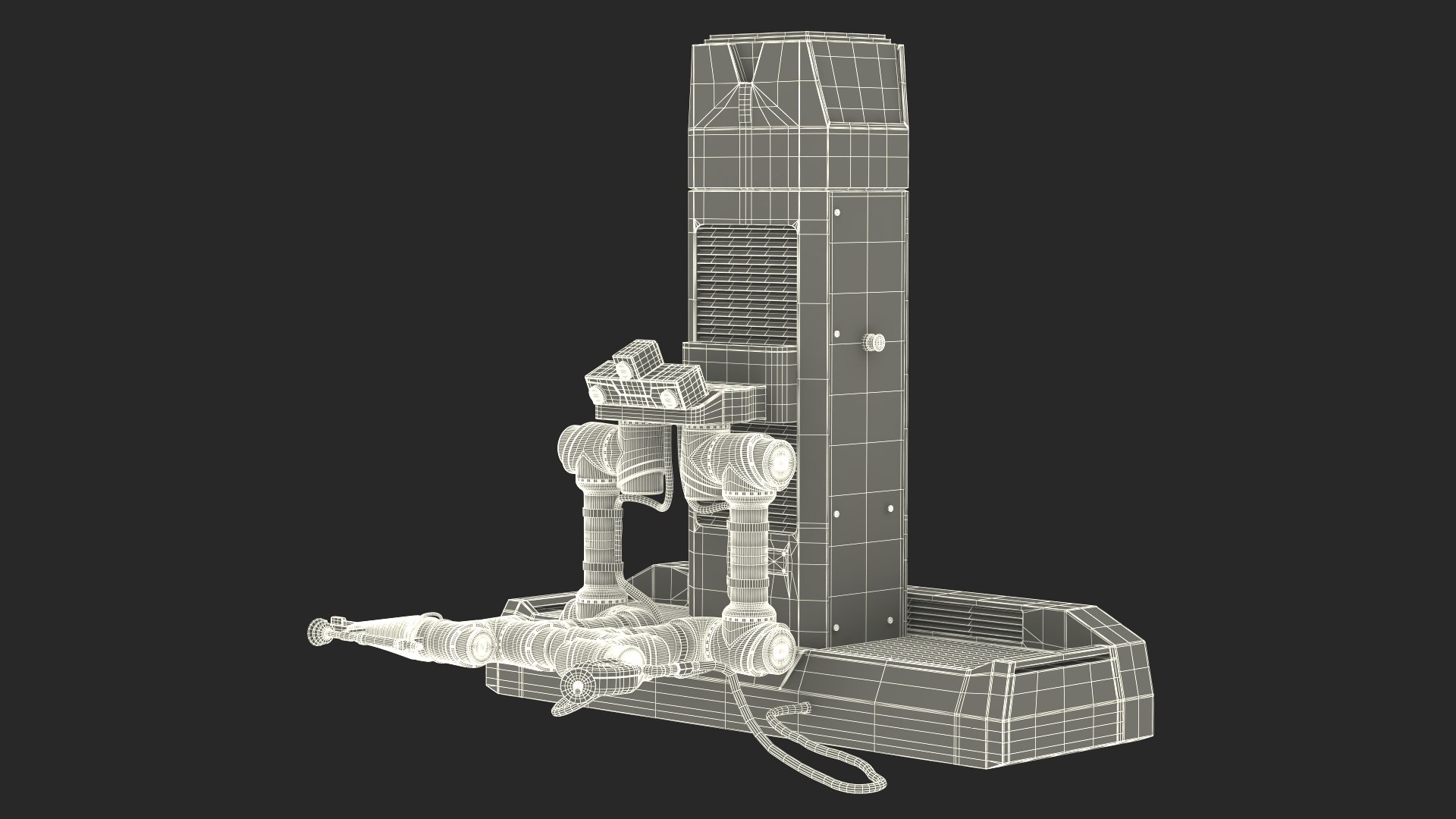 3D Smart Gas Pumping Robot Blue Housing Rigged Model - TurboSquid 2409335