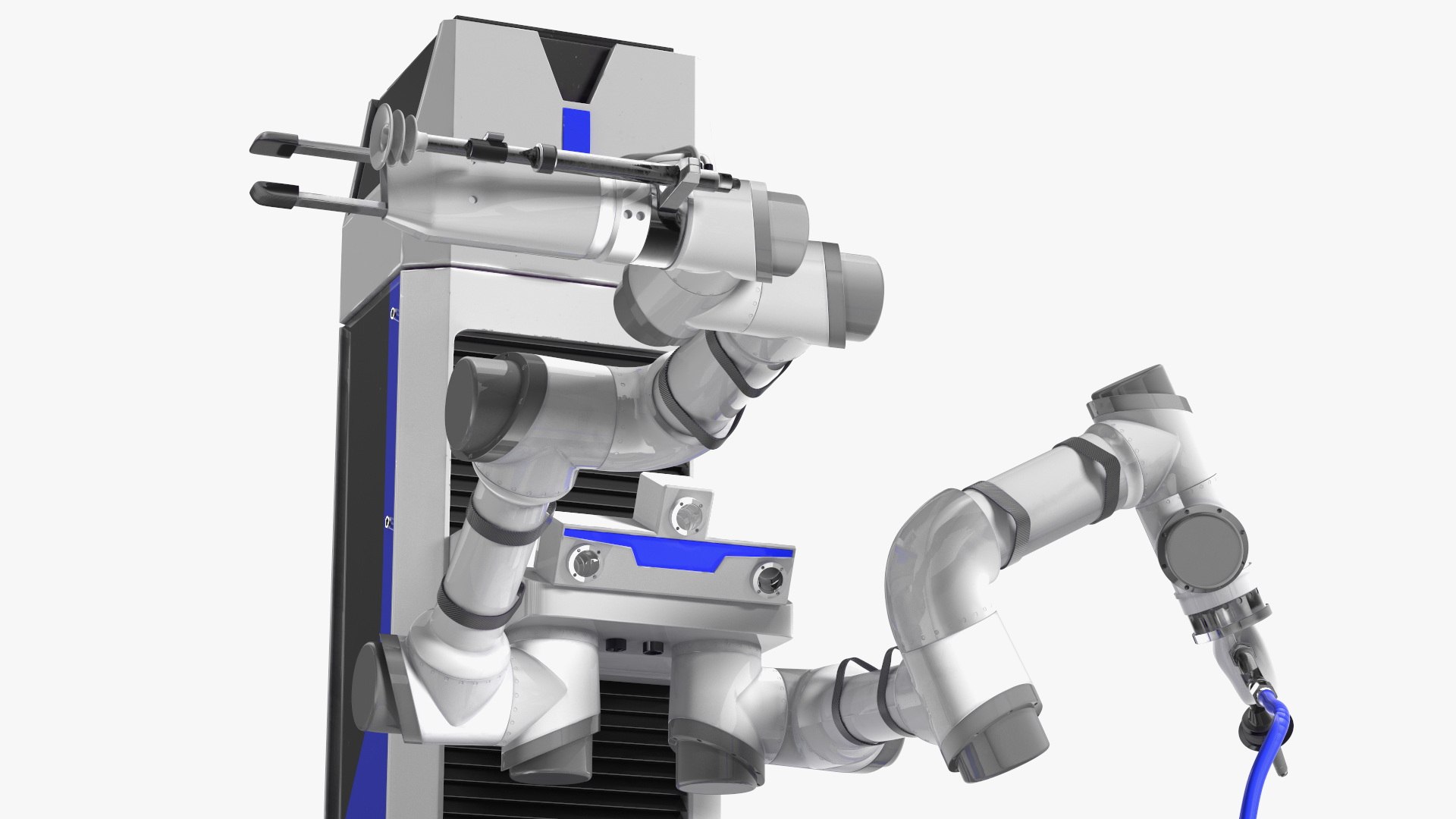 3D Smart Gas Pumping Robot Blue Housing Rigged Model - TurboSquid 2409335