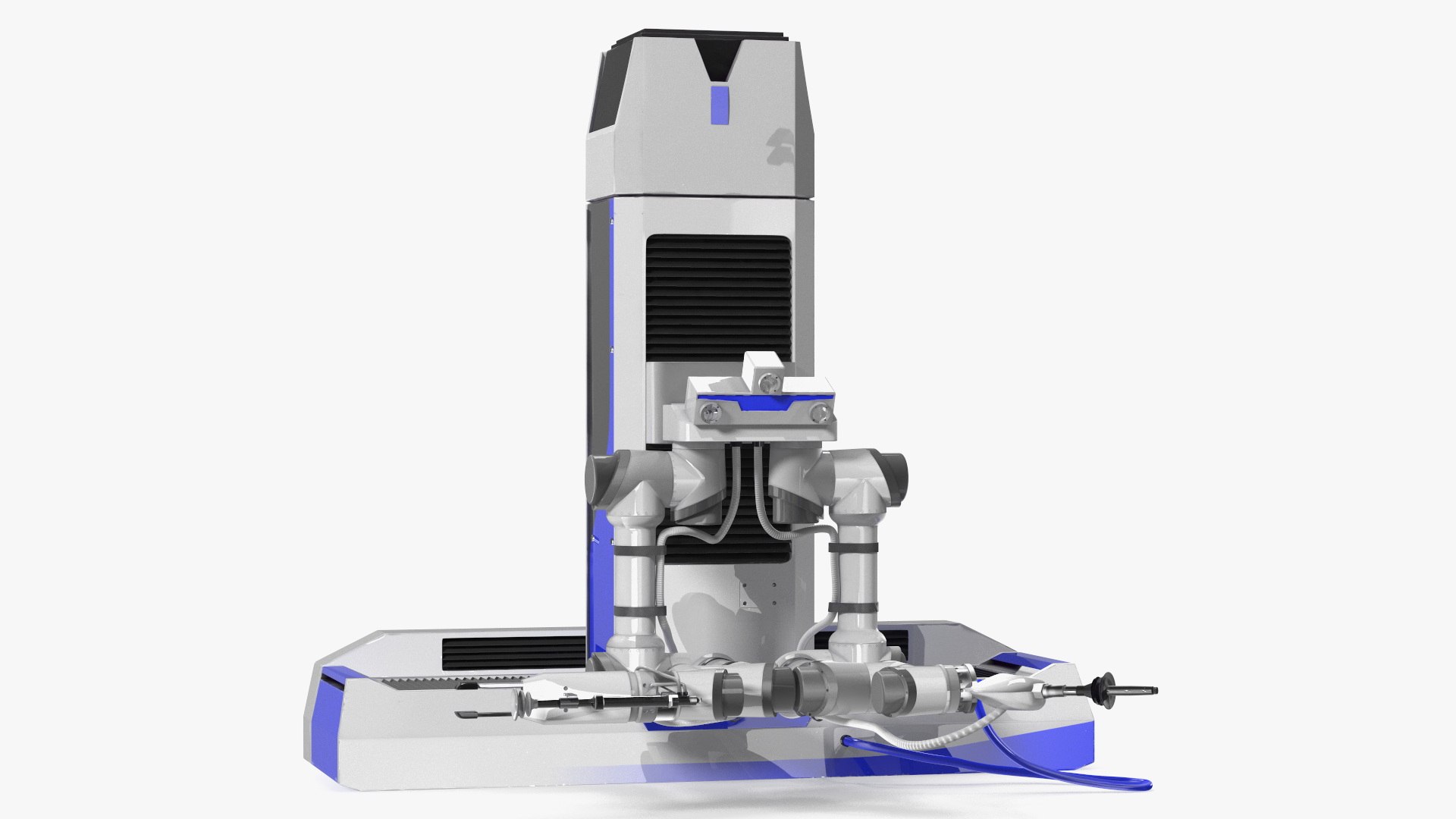 3D Smart Gas Pumping Robot Blue Housing Rigged Model - TurboSquid 2409335