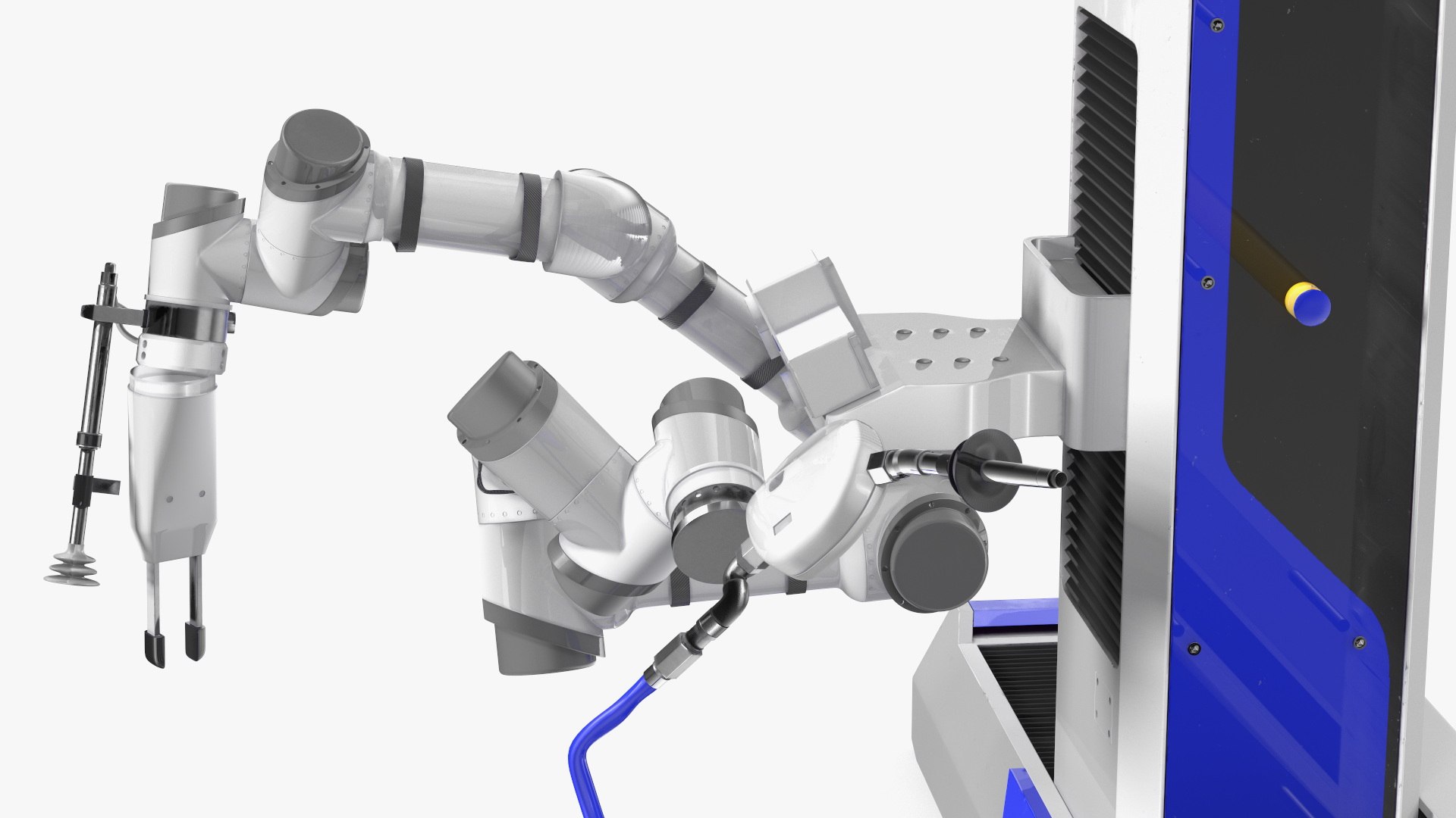 3D Smart Gas Pumping Robot Blue Housing Rigged Model - TurboSquid 2409335