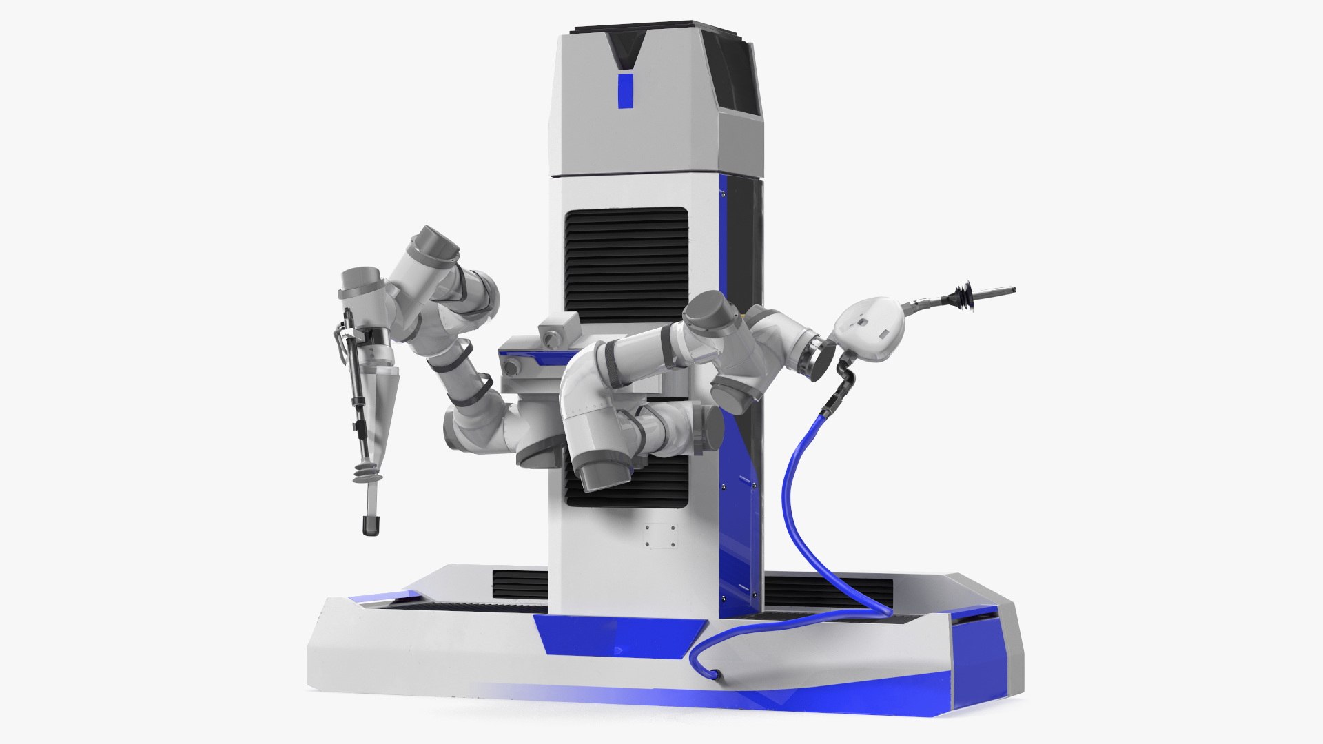 3D Smart Gas Pumping Robot Blue Housing Rigged Model - TurboSquid 2409335