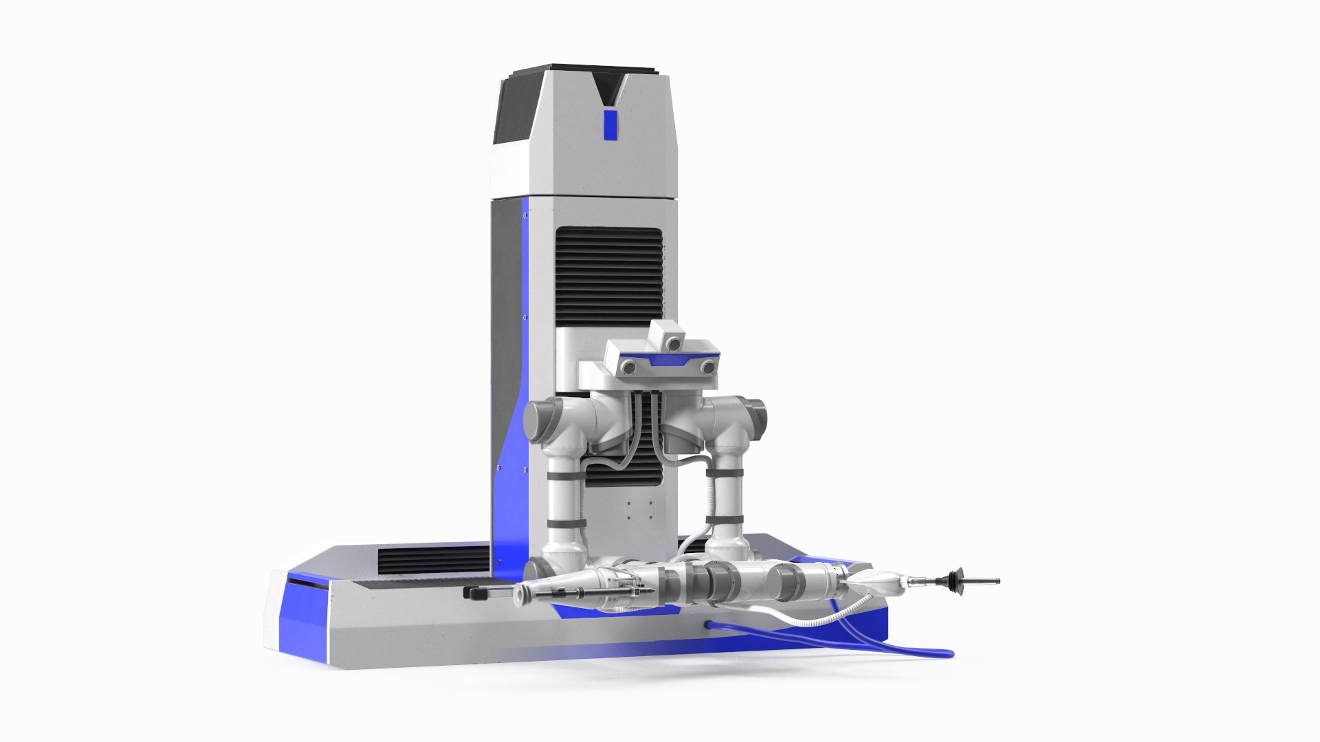 3D Smart Gas Pumping Robot Blue Housing Rigged Model - TurboSquid 2409335