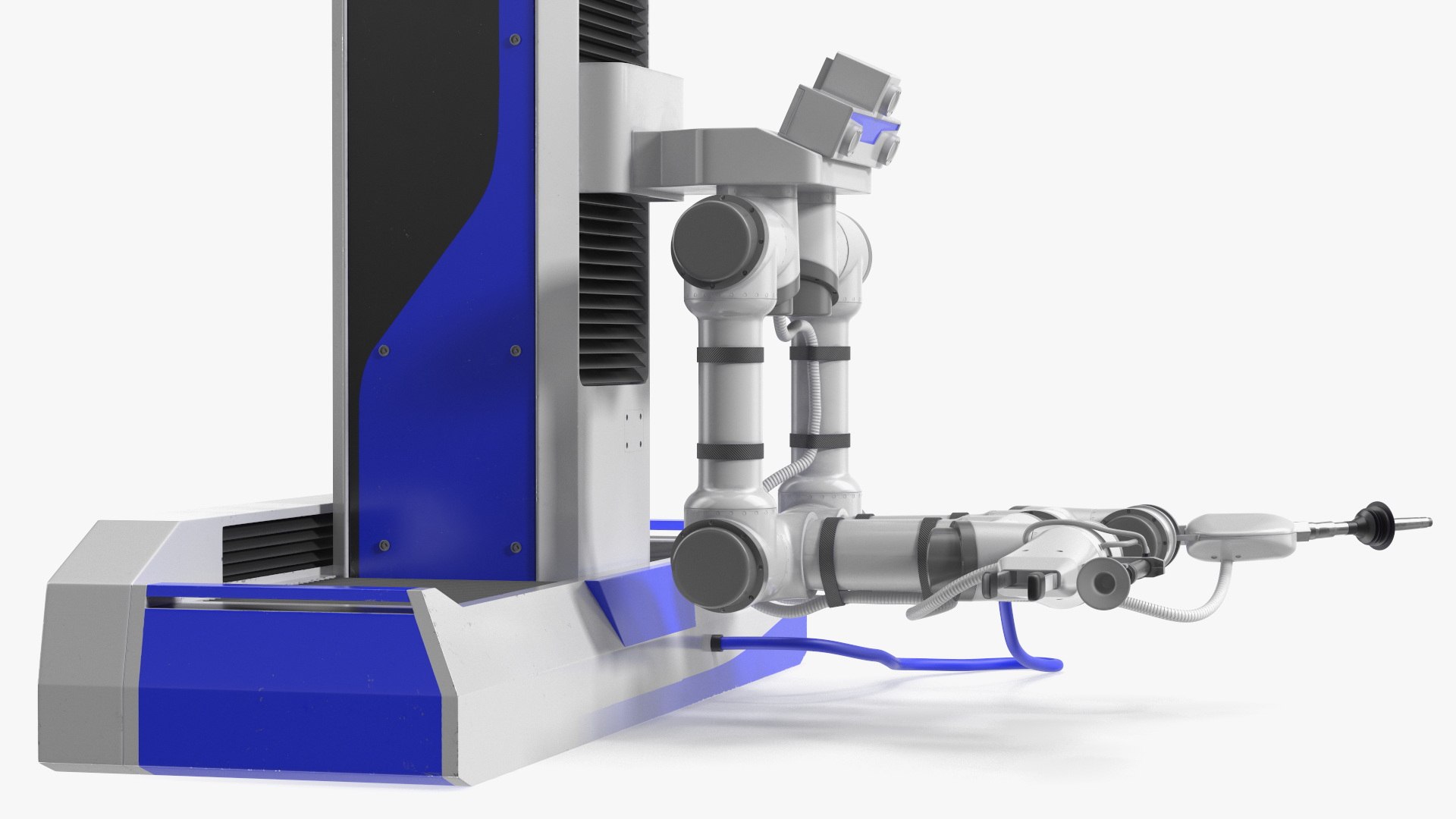 3D Smart Gas Pumping Robot Blue Housing Rigged Model - TurboSquid 2409335