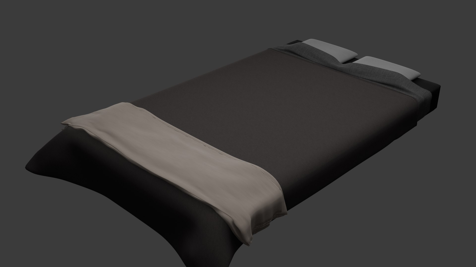 Simple Bed Model - TurboSquid 2240169