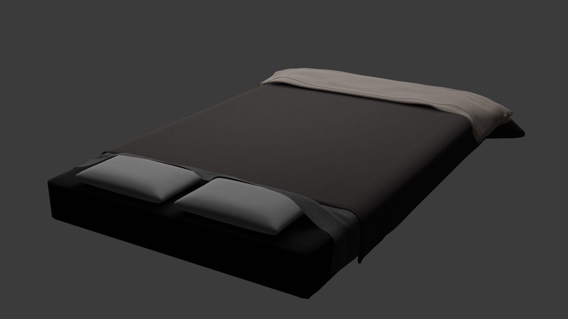Simple Bed Model - TurboSquid 2240169