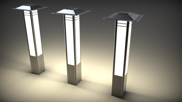 3d garden light model