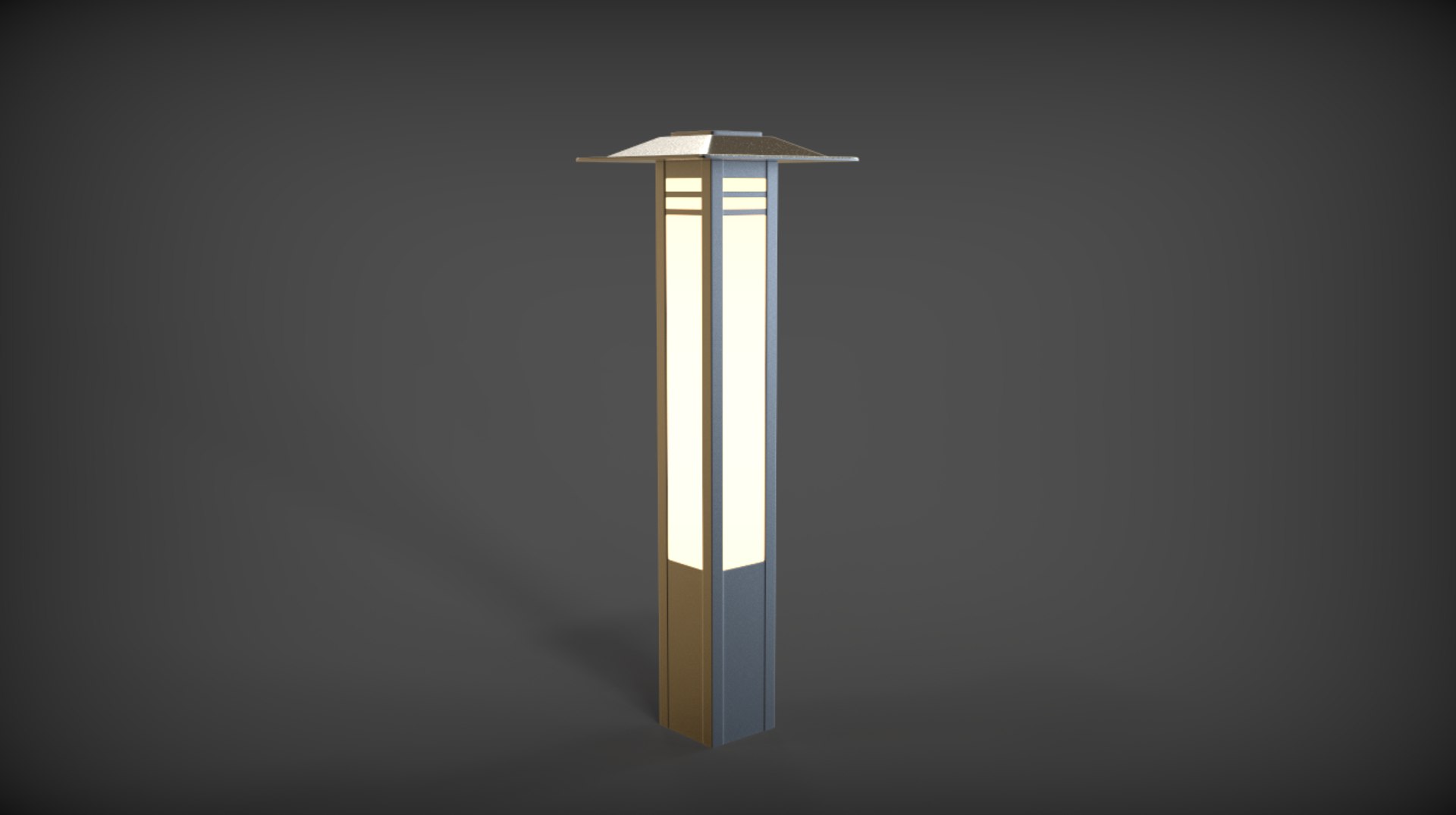 Modern Asian Garden Light 3ds