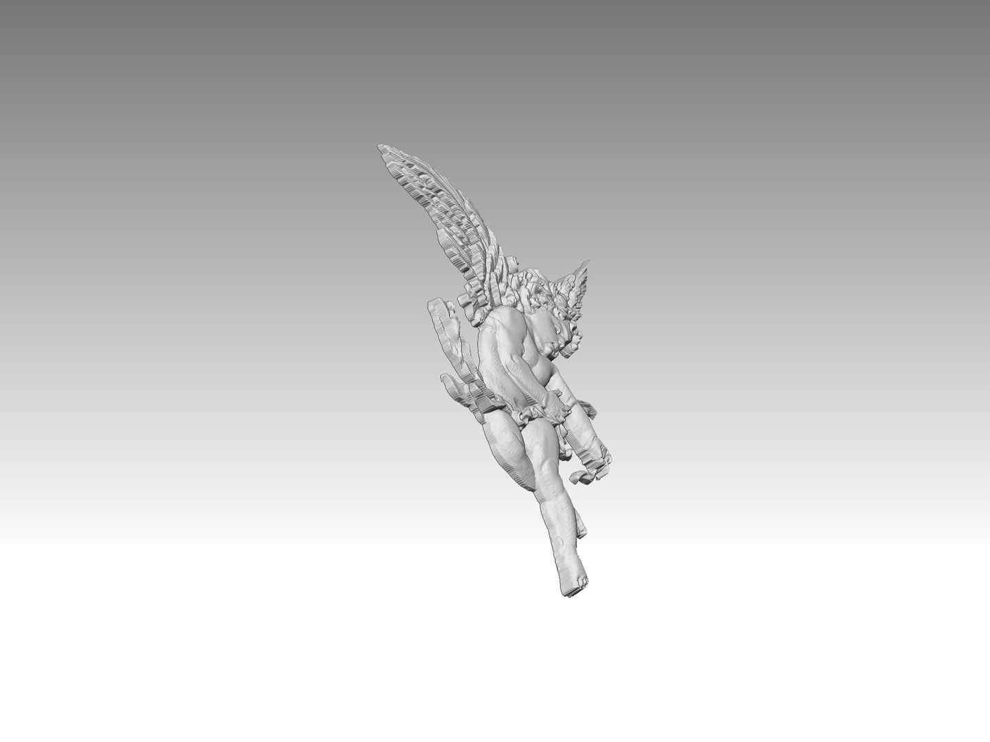 3D Angel Man Relief - TurboSquid 2388819