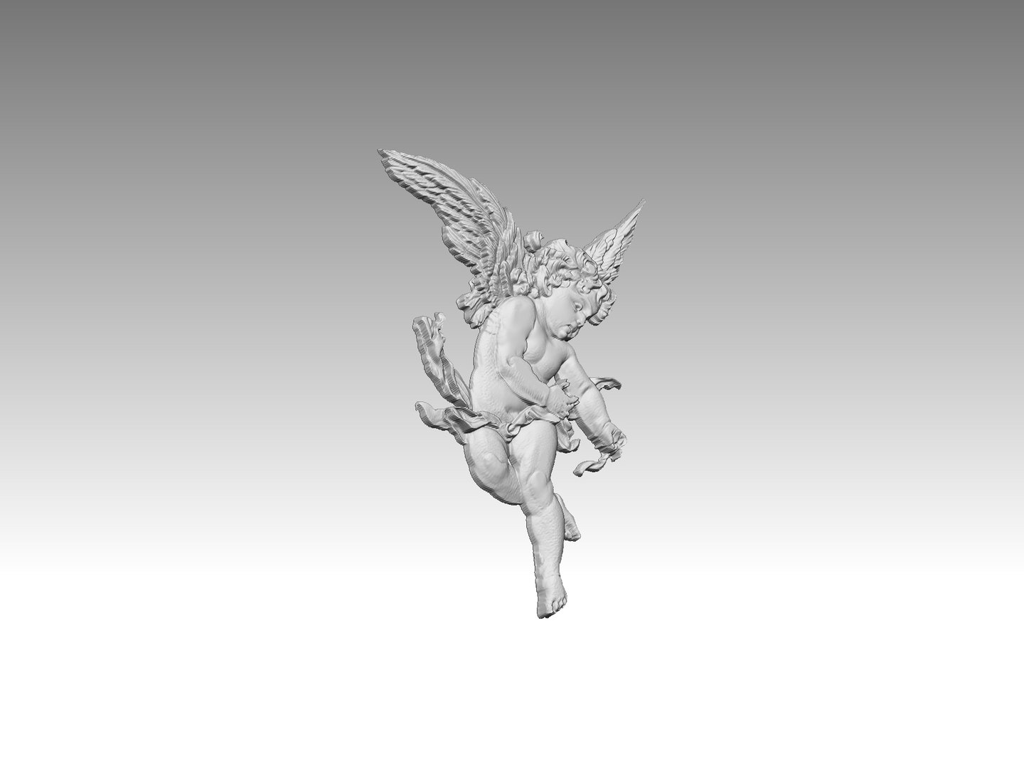 3D Angel Man Relief - TurboSquid 2388819