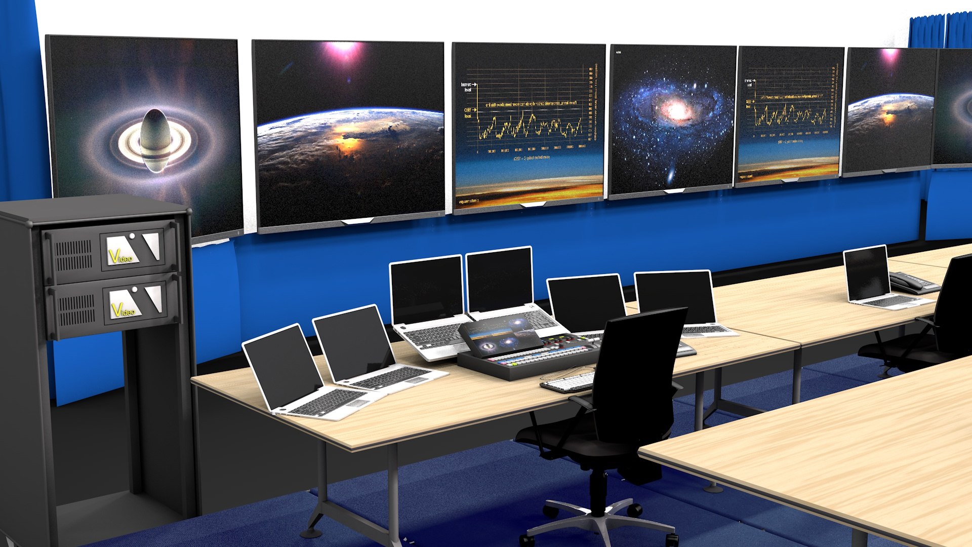 3D Model Control Room - TurboSquid 2106601