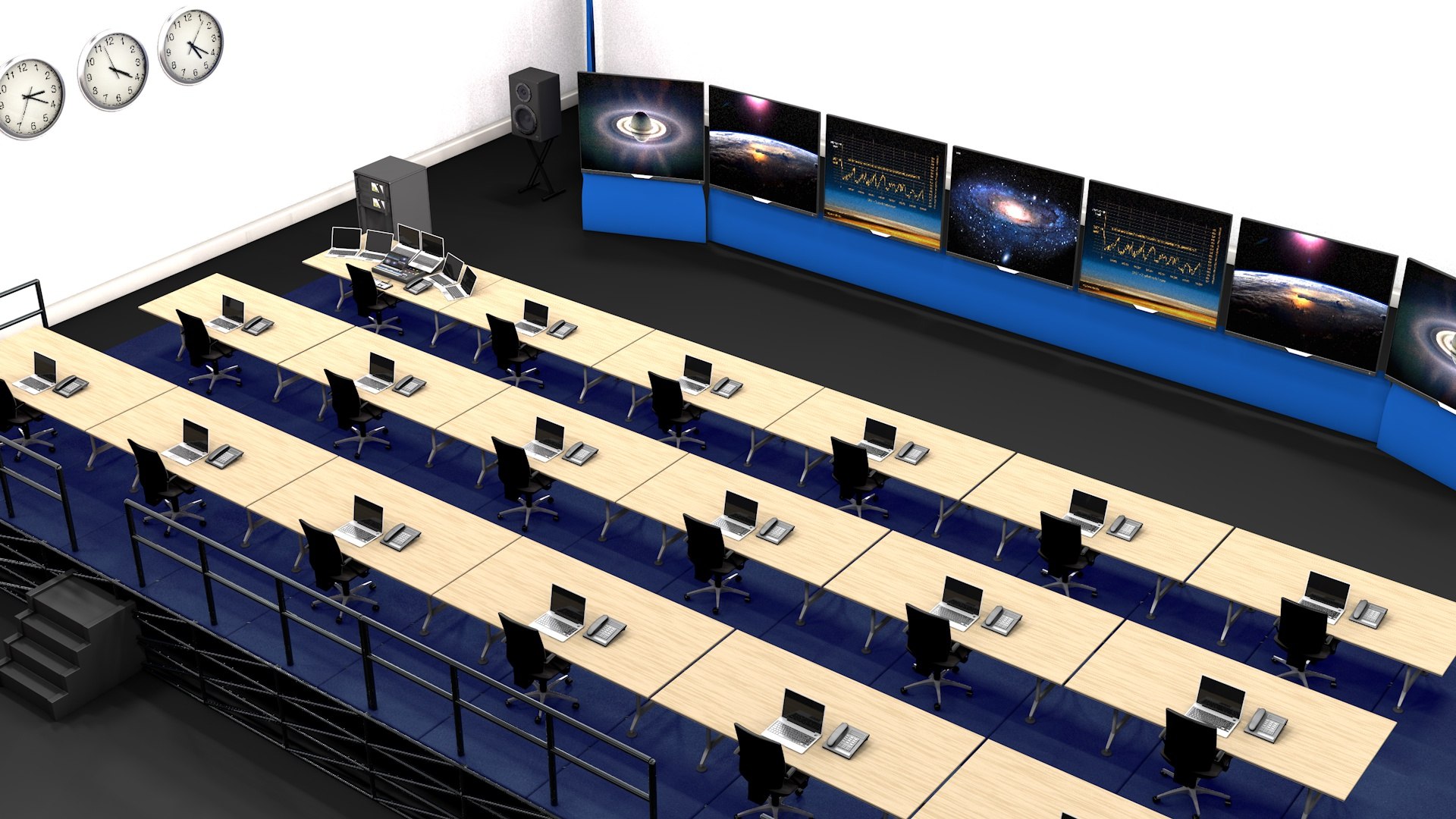 3D Model Control Room - TurboSquid 2106601