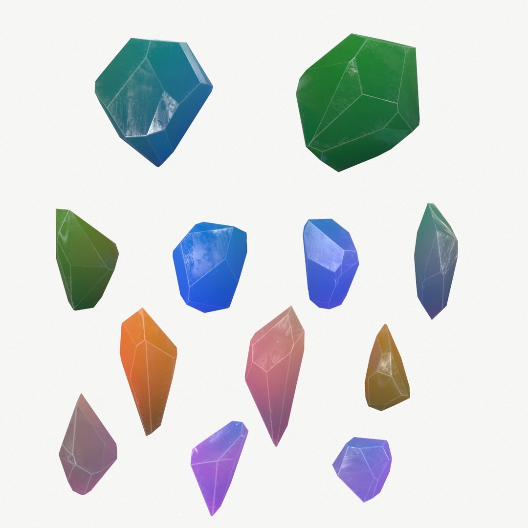 3D Fantasy Crystal Set - TurboSquid 2425839