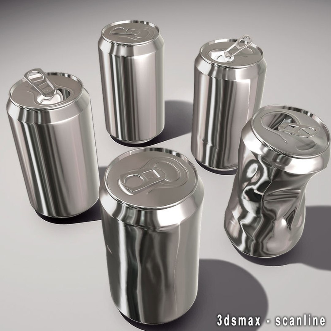3d Aluminum Cans Model
