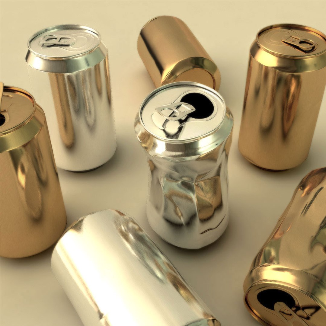 3d Aluminum Cans Model