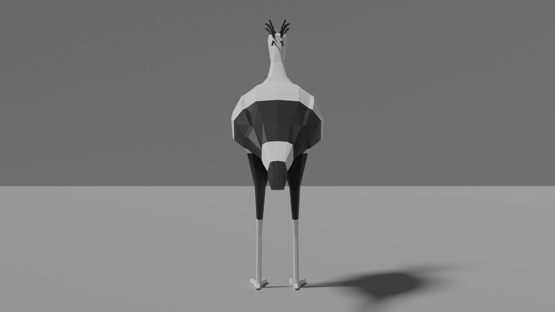 3D Secretary Bird - TurboSquid 1647869
