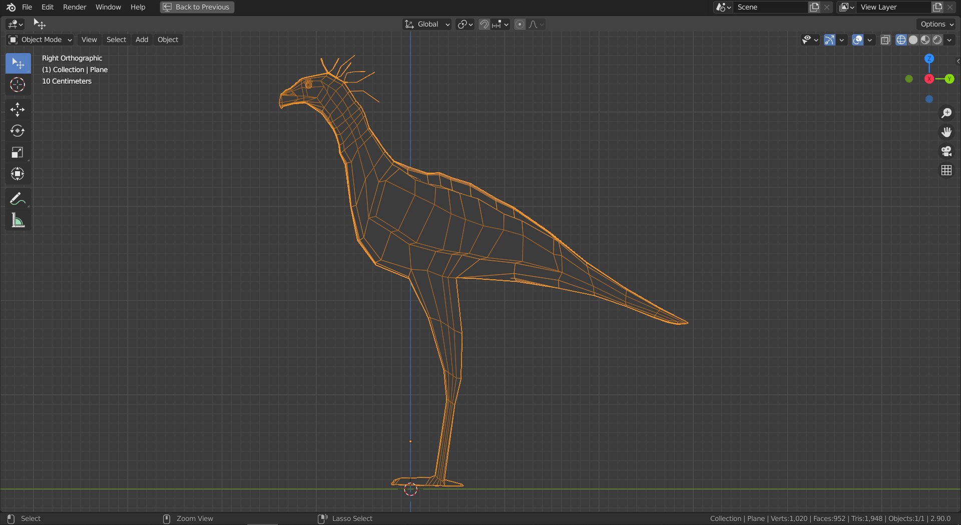 3D Secretary Bird - TurboSquid 1647869
