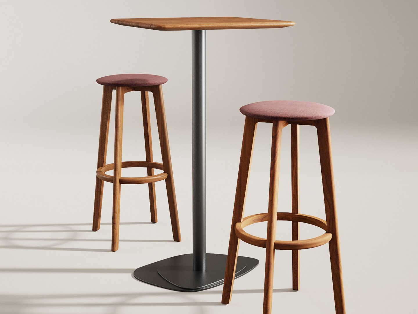 Kontra Square High Table 3D Model - TurboSquid 2183491