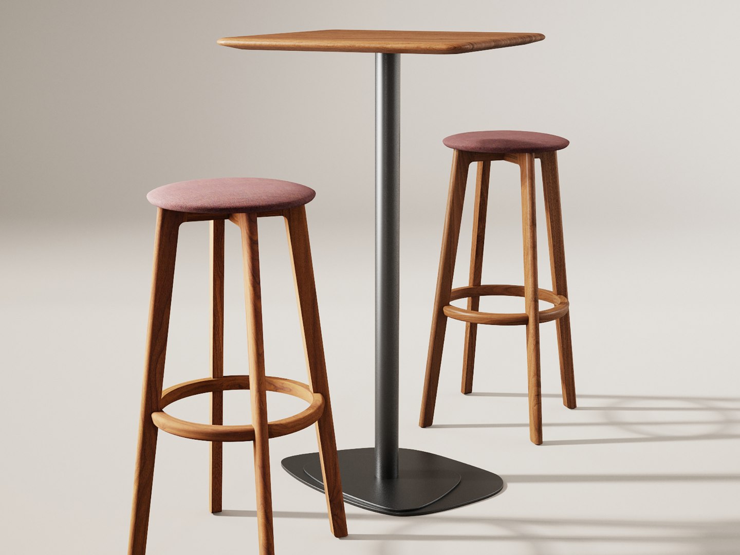 Kontra Square High Table 3D Model - TurboSquid 2183491