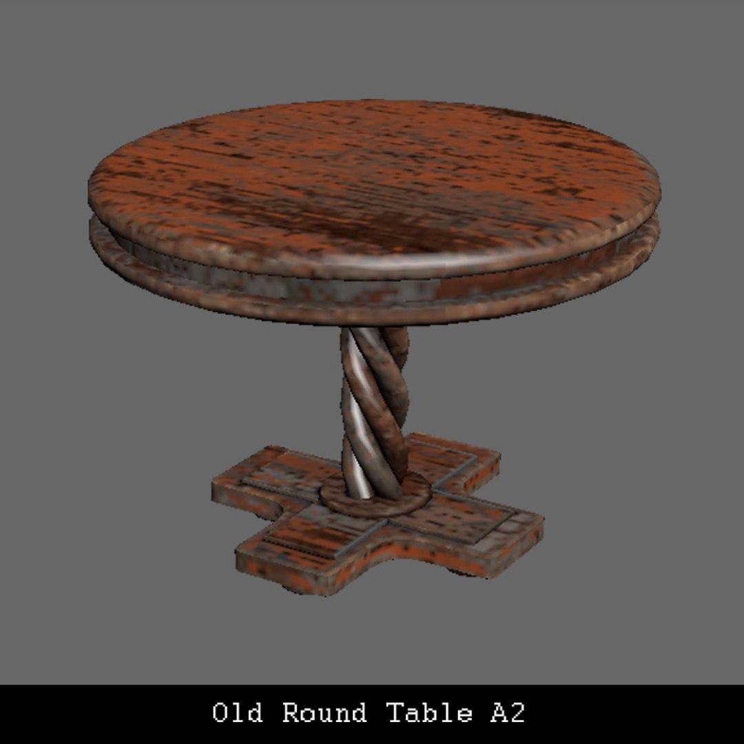 3D Old Table Model - TurboSquid 1172872