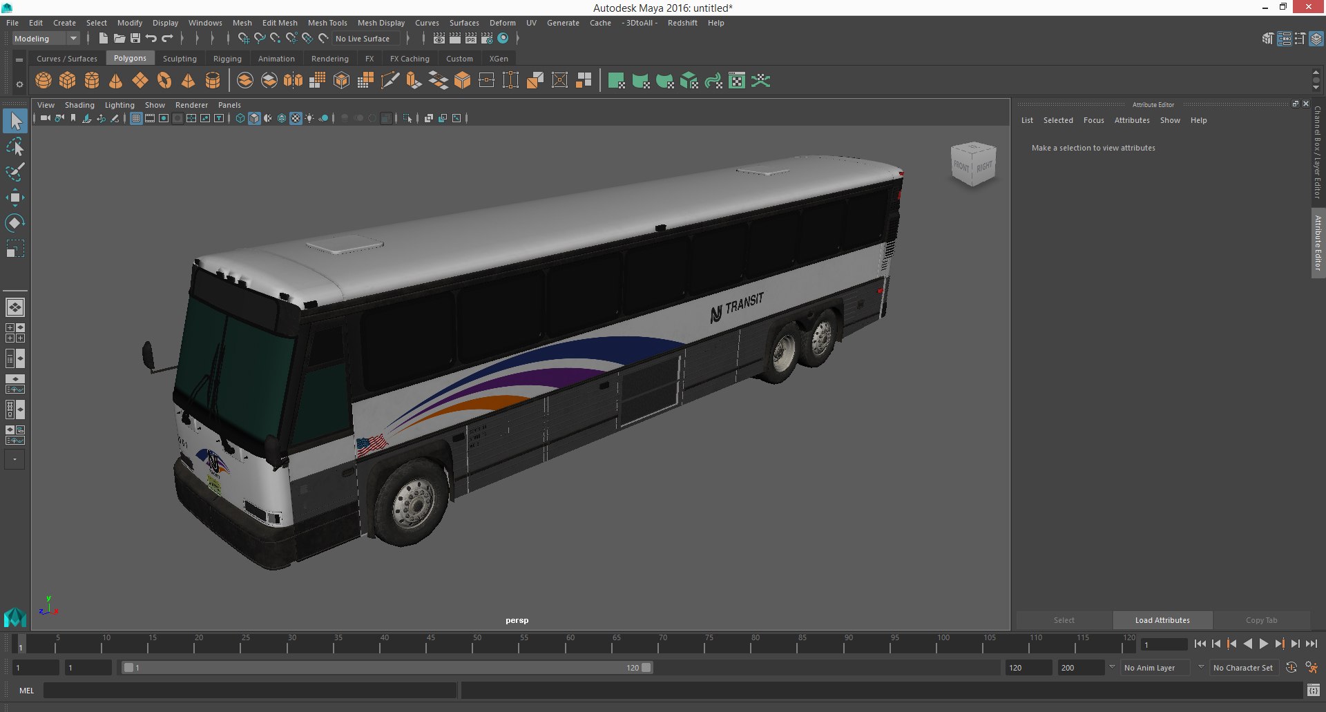 Intercity Bus MCI D4500 Simple Interior 3D Model - TurboSquid 1905986