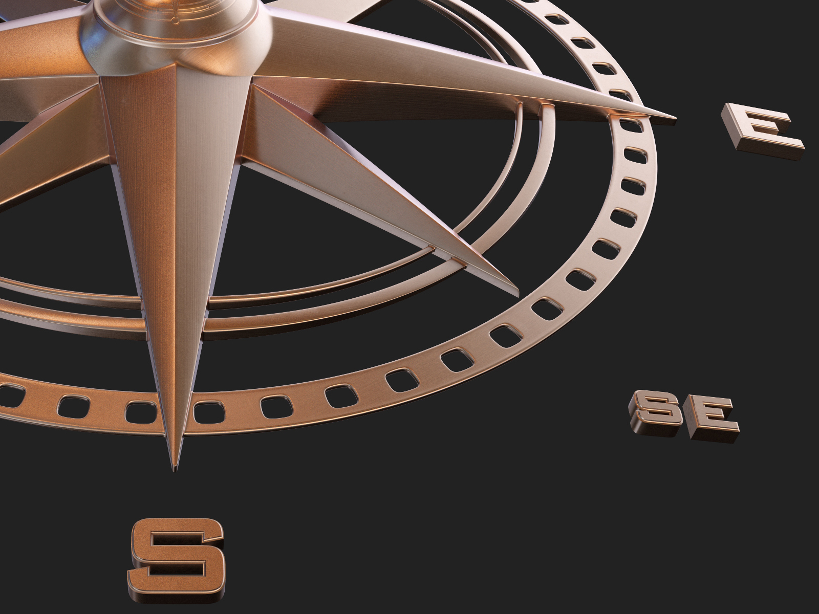 point compass rose 3d 3ds