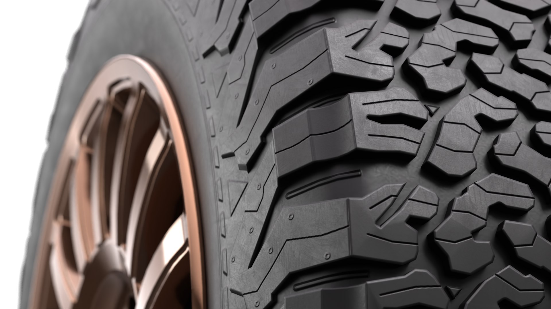 Offroad Car Wheel 3 3D Model - TurboSquid 2450546