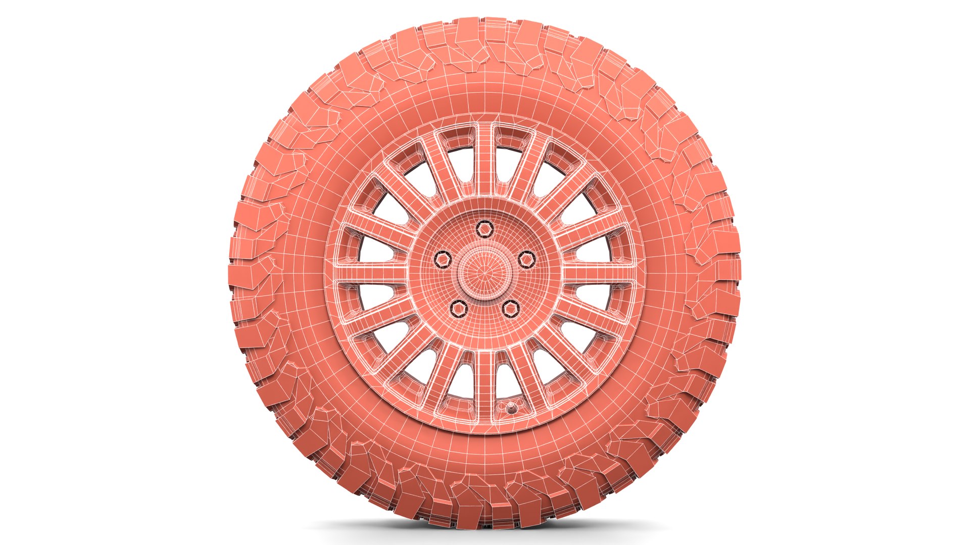 Offroad Car Wheel 3 3D Model - TurboSquid 2450546