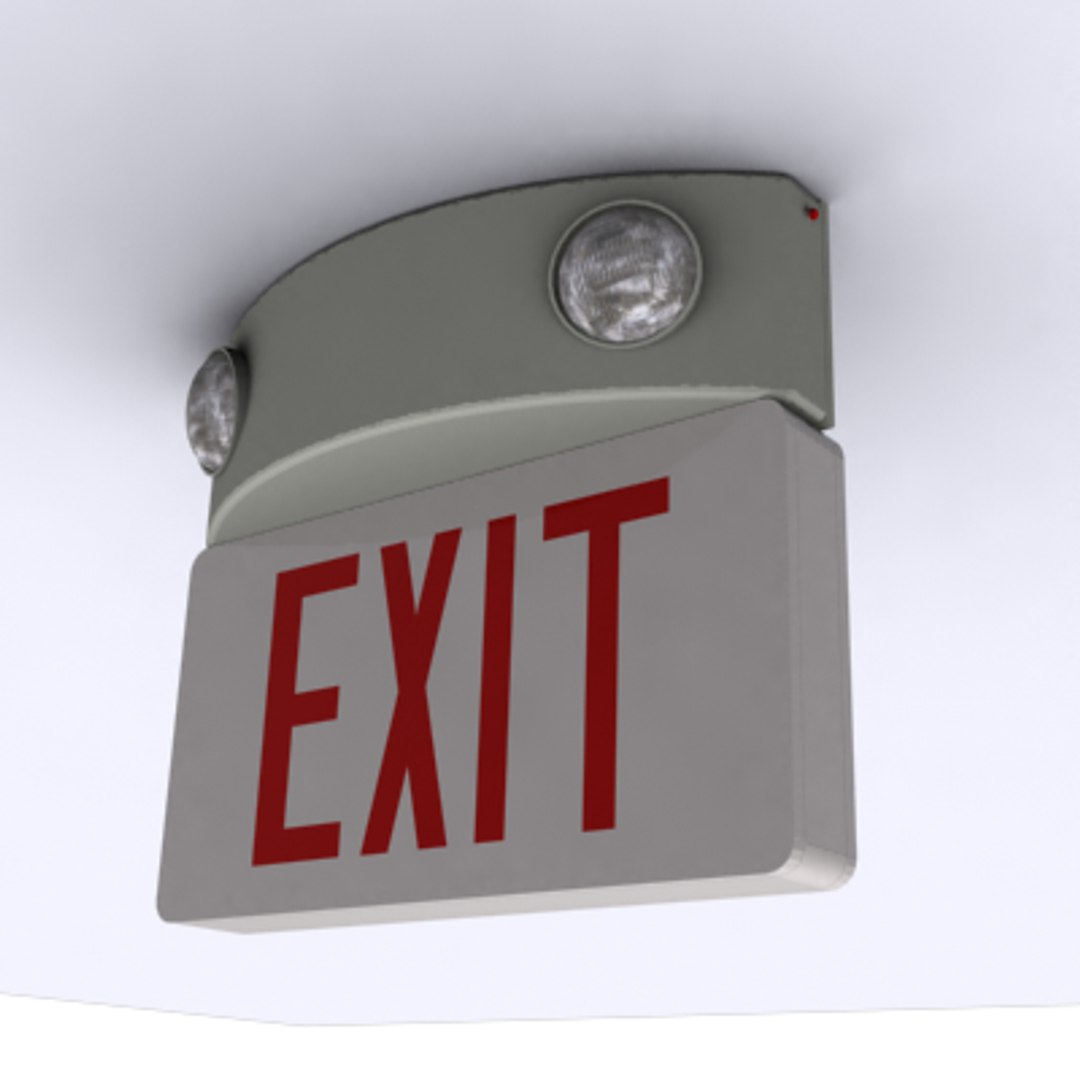 3d Emergency Safety Exit Model