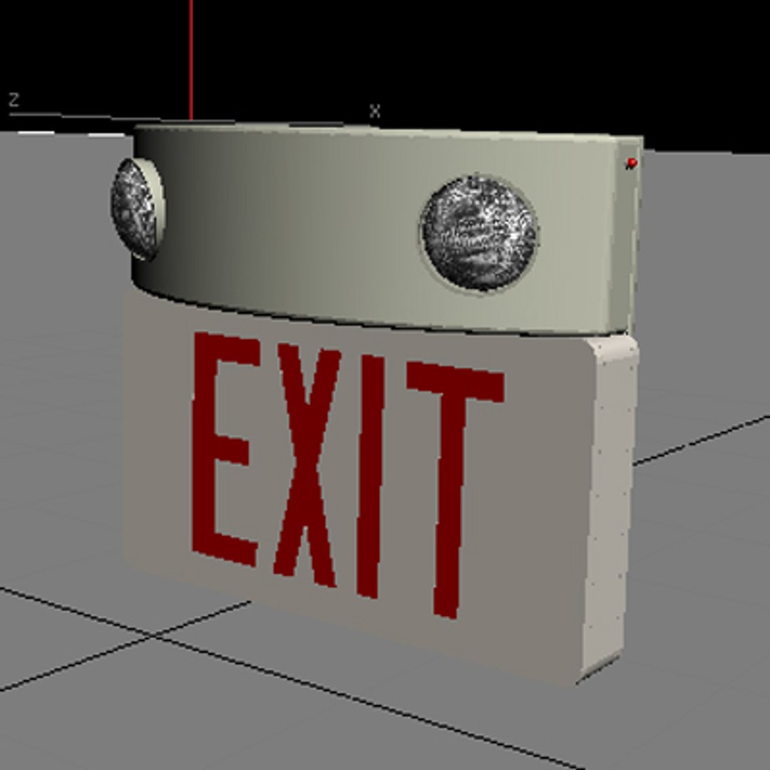 3d Emergency Safety Exit Model