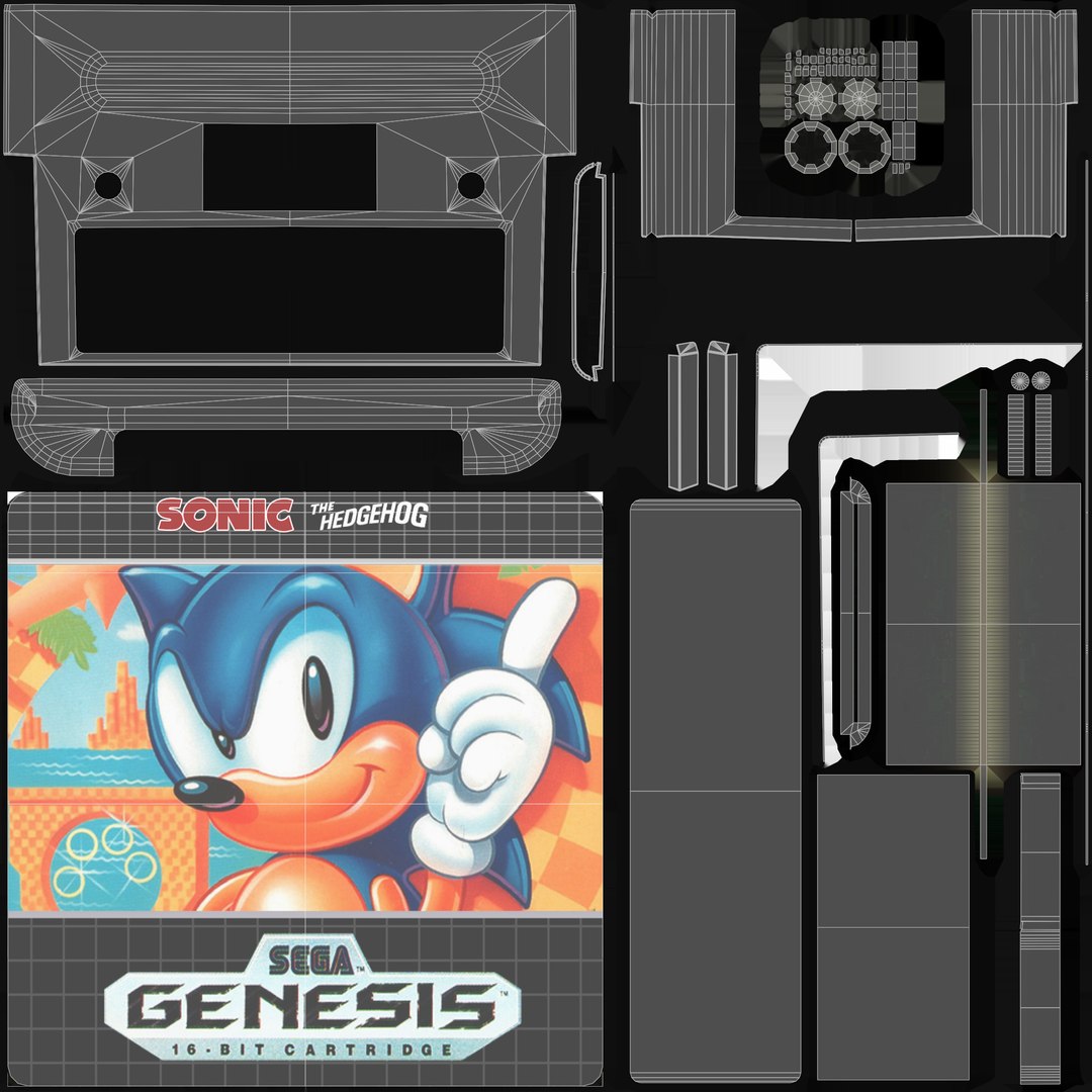 3D Sega Mega Drive Genesis model - TurboSquid 2054910