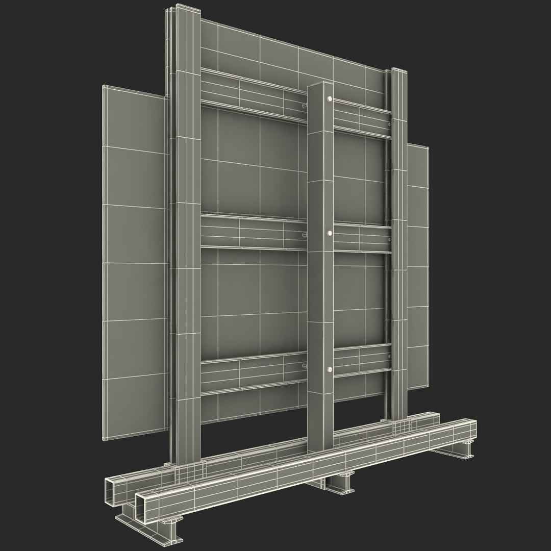 3d highway signage 5 model