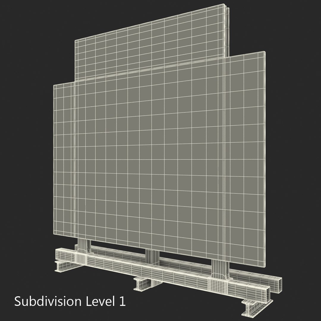 3d highway signage 5 model