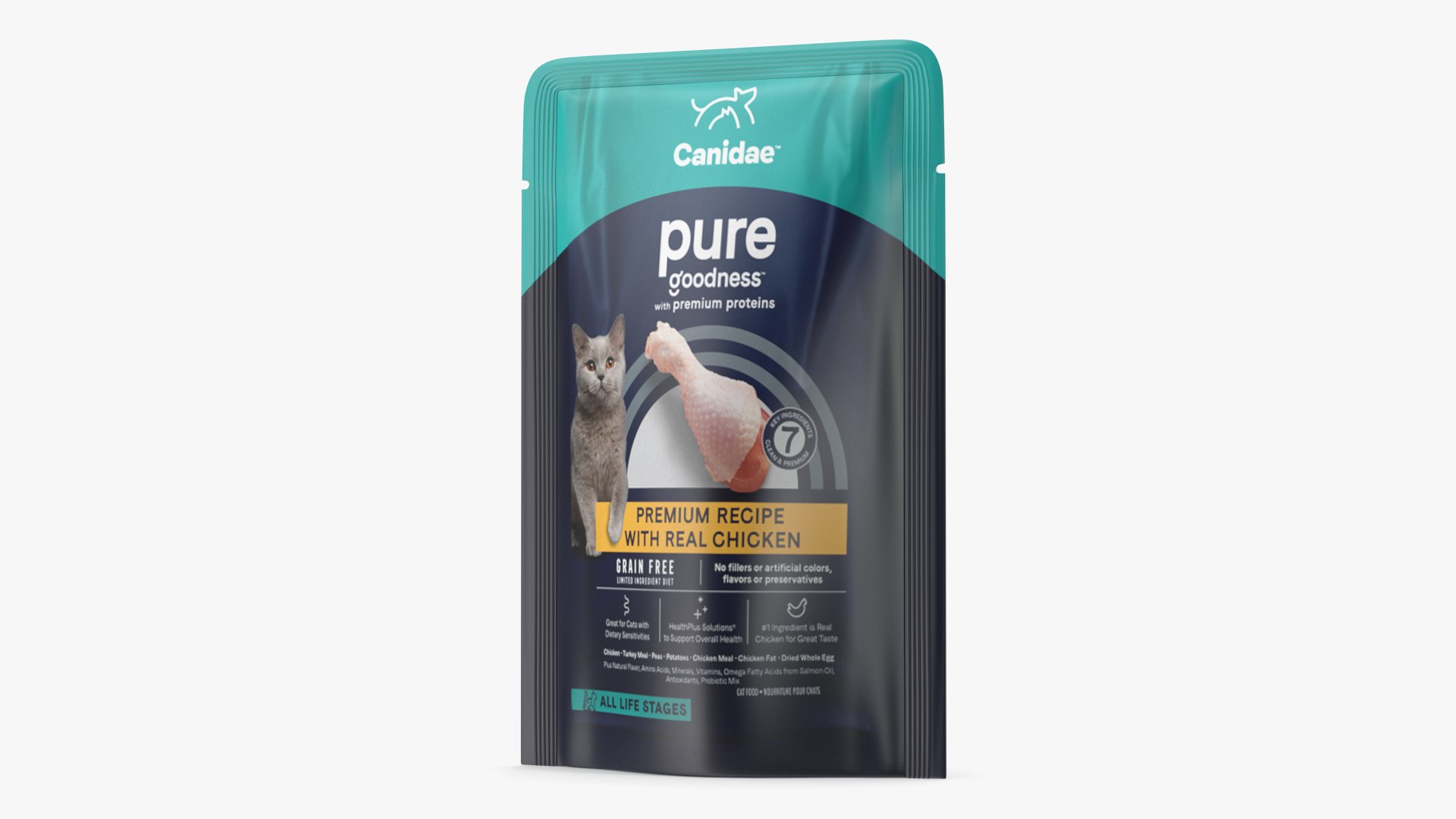 3D Cat Food Pouch Canidae - TurboSquid 2111009