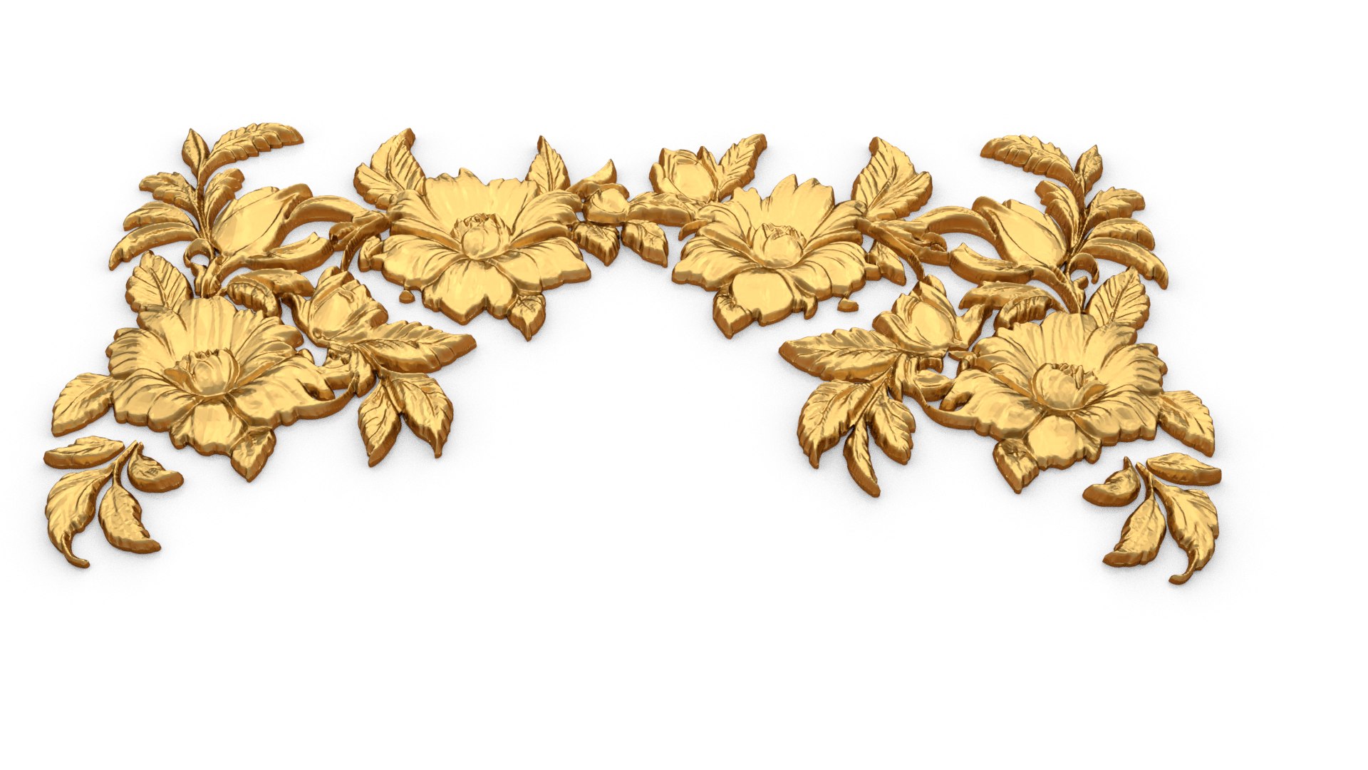 3D Decor Set Wall Panel Flowers Relief Mural CNC 09 - TurboSquid 2262364