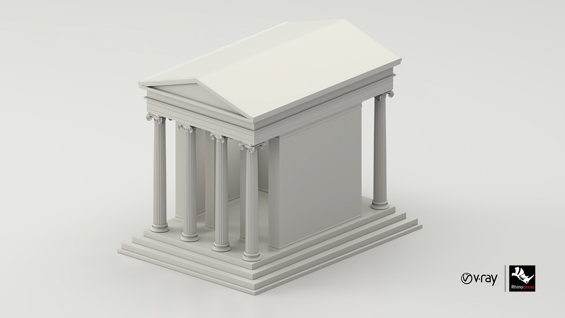 3D Athena Nike Temple Model - TurboSquid 2222975