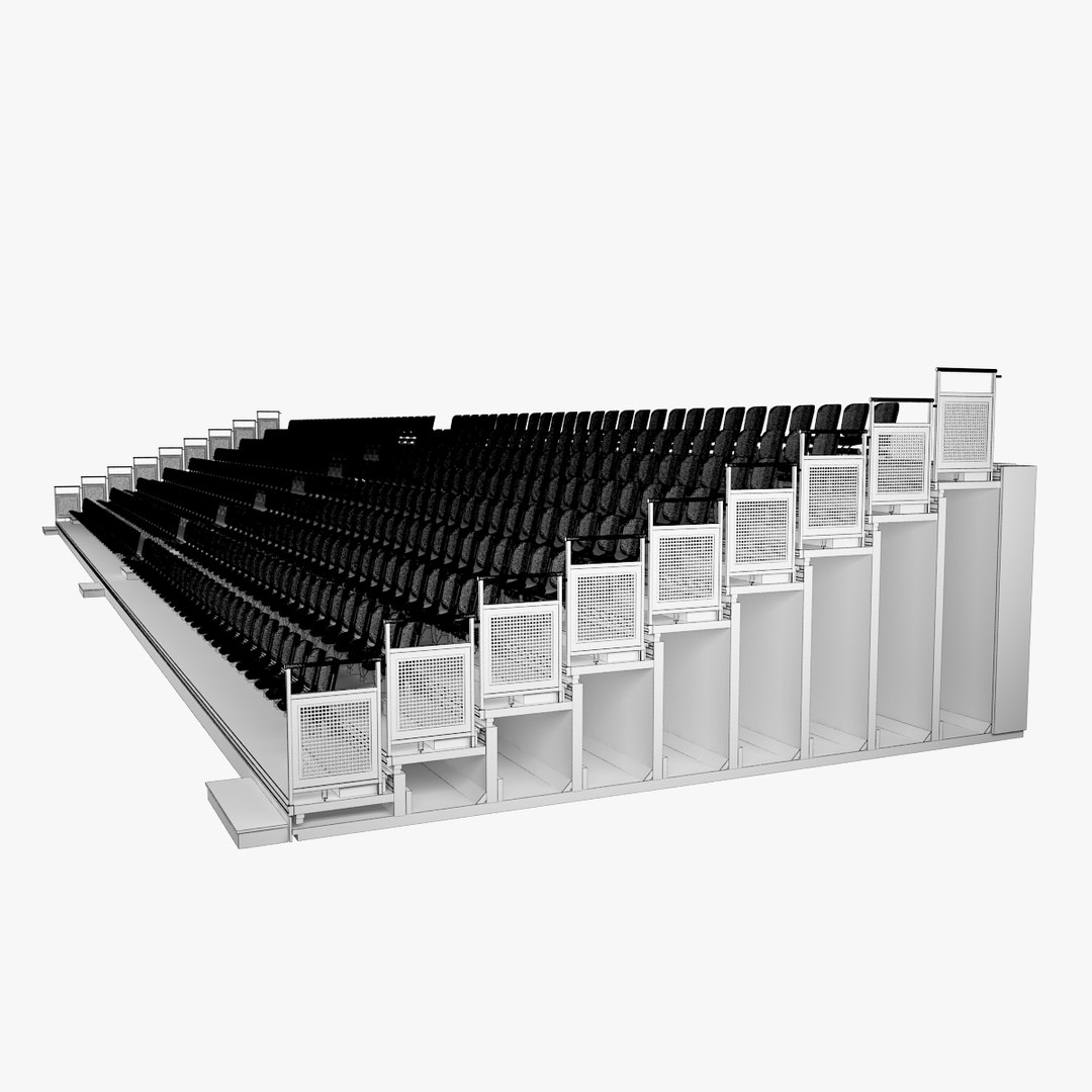 Sports Hall Seating Stand 3ds