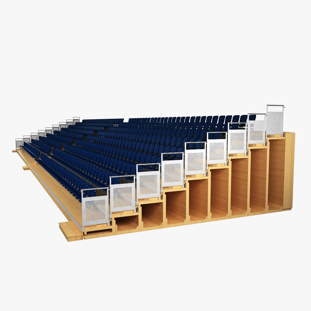 Sports Hall Seating Stand 3ds